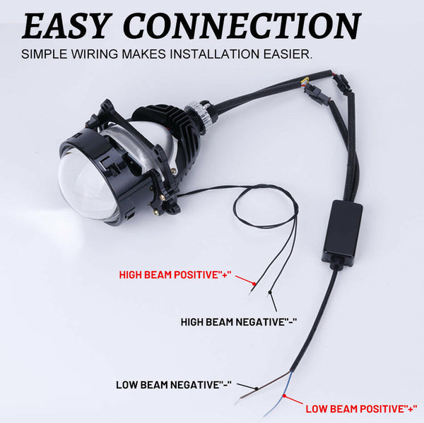 H4 Car Bi Led Projector Lens – Phoenix Auto Lighting