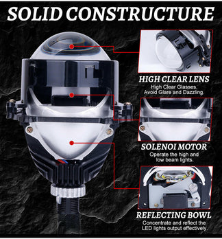 H4 Car Bi Led Projector Lens – Phoenix Auto Lighting